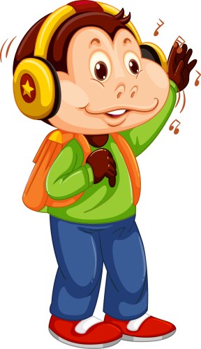 Maid cartoon character isolated on white Vector Image