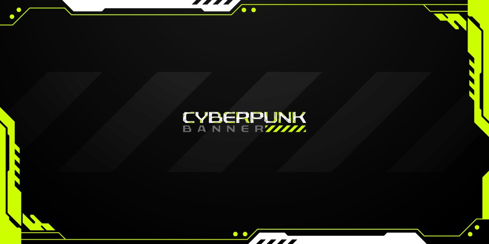 Modern geometric border futuristic cyberpunk Vector Image
