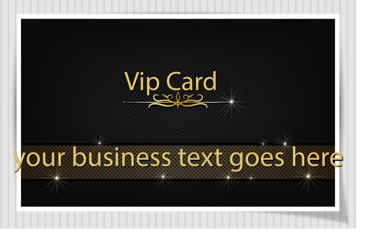 Vip banners premium invitation card with golden Vector Image