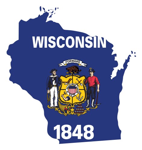 Wisconsin State Outline Vector Images (over 650)