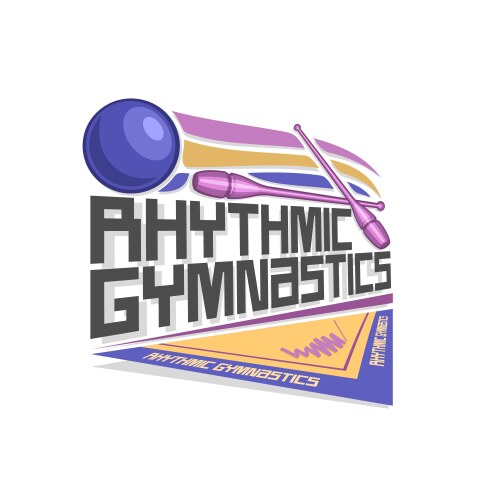 Rhythmic gymnastics equipment Royalty Free Vector Image