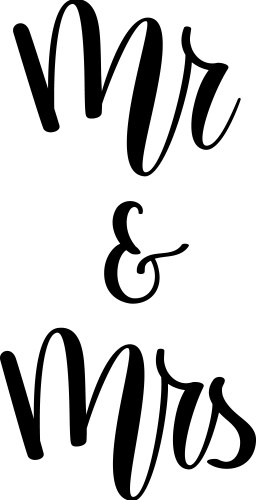 Mr and Mrs Vector Images (over 5,000)