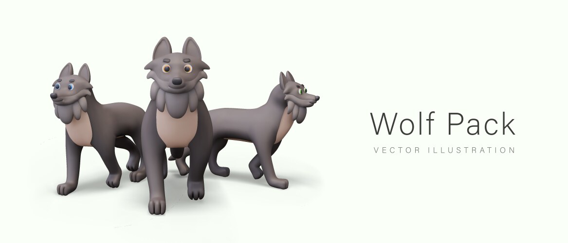 Wolf Pack Vector Images (over 1,200)