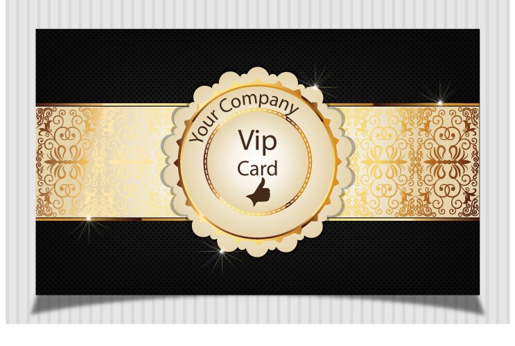 Vip membership card certificate template Vector Image