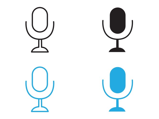 Sing icon logo sign outline Royalty Free Vector Image
