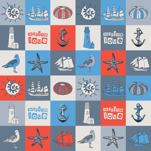 Sea love Royalty Free Vector Image - VectorStock