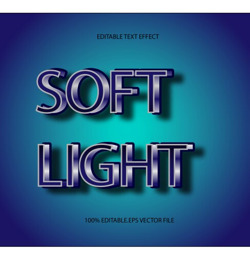 Hyper active editable text effect emboss gradient Vector Image