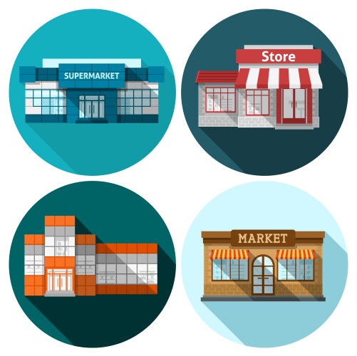 Toys shop window Royalty Free Vector Image - VectorStock