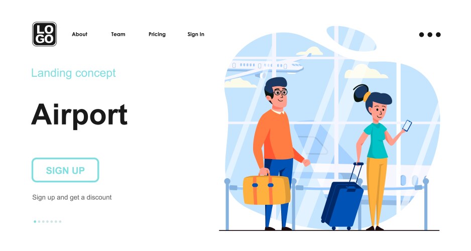 Airport Passengers Vector Images (over 44,000)