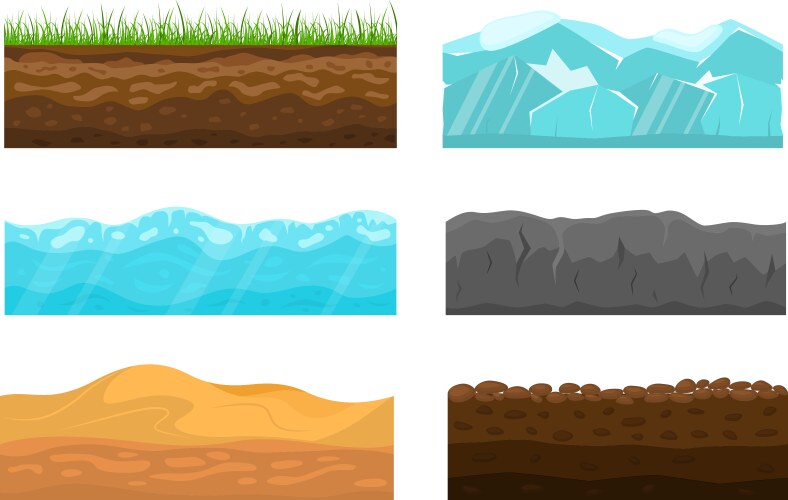 Soil Layers Cross-Section Diagram – Royalty-Free Vector | VectorStock