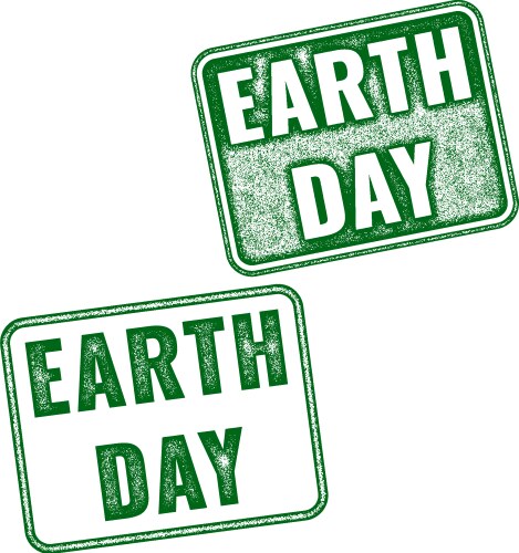 Think green grunge rubber stamp on white Vector Image