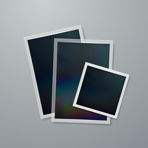 Retro polaroid photo frame Royalty Free Vector Image