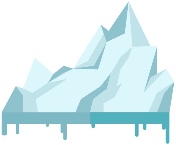 Stop melting ice poster design template Royalty Free Vector