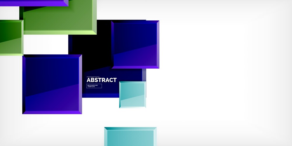 Shiny glossy metallic or plastic square design Vector Image