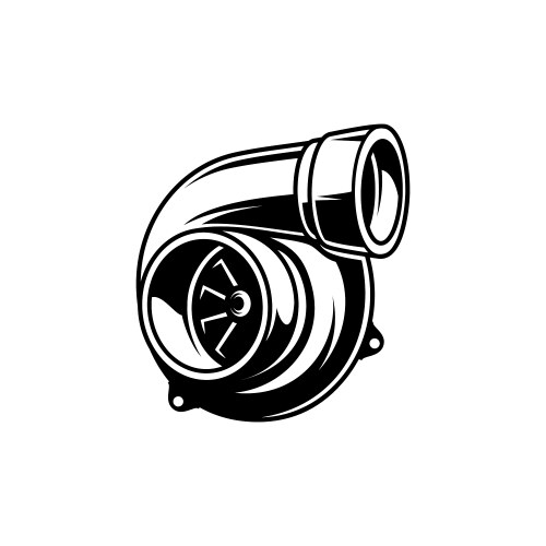 Logo turbo designs simple and elegant automotive Vector Image