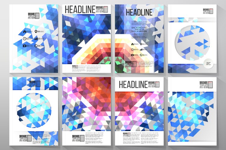 Repeating scientific study onboarding template Vector Image