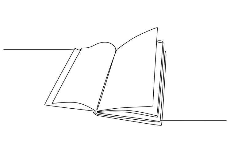 Open Book Line Drawing Vector Images (over 3,600)