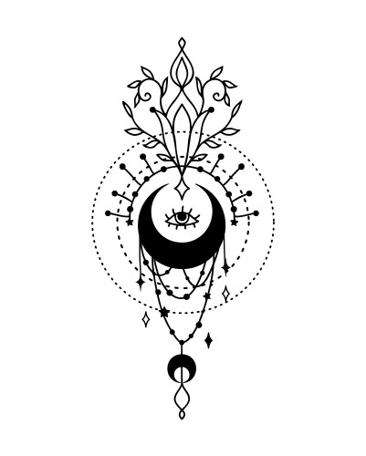 Tribal Crescent Moon Tattoo Designs Polynesian Crescent Moon Art