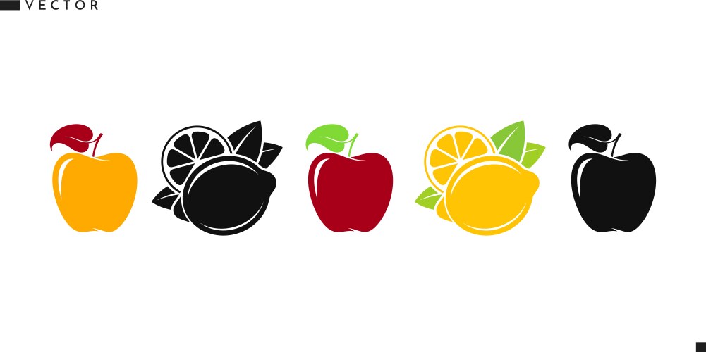 Fruit Vector Logo Fresh Fruit Juice Logo Vector Design Afbeelding Door