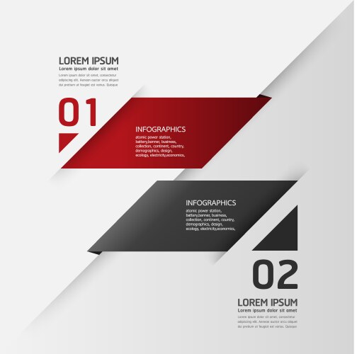 Modern design template used for number banner Vector Image