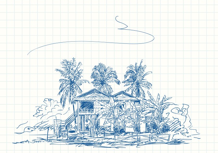 Khmer House Vector Images (32)