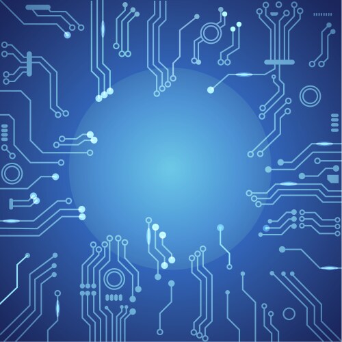 Abstract technology concept circuit board high Vector Image