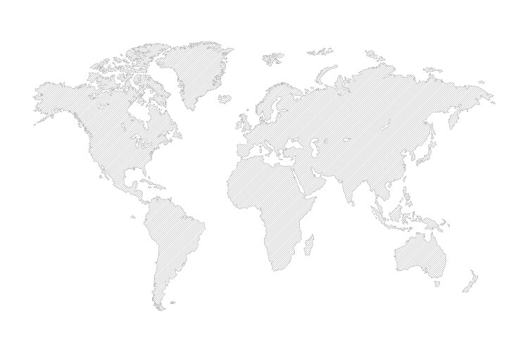 World Map White Background Royalty Free Vector Image