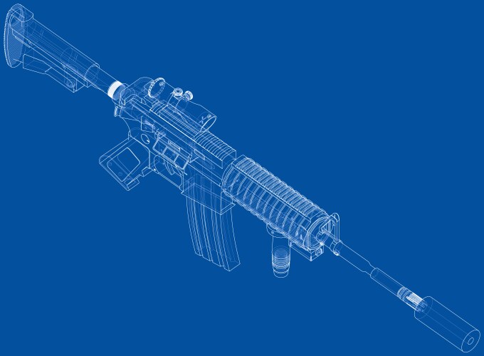 Army weapons Royalty Free Vector Image - VectorStock