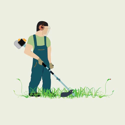 Lawn Mower Man on Vector Images (over 800)