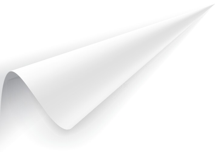 Folded corner rolled paper sticker Royalty Free Vector Image