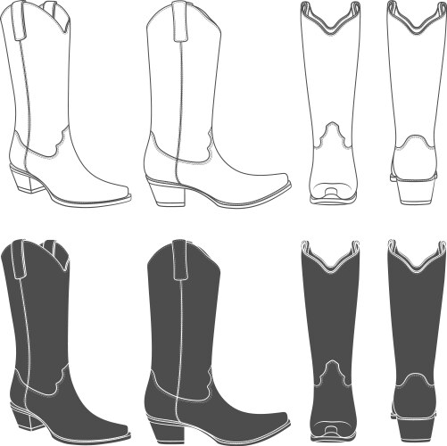 Cowboy boot Royalty Free Vector Image - VectorStock