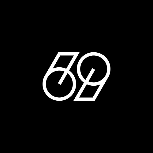 R9 initial 9r logo icon Royalty Free Vector Image