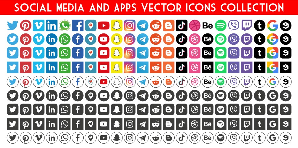 Facebook Twitter Vector Images (over 6,200)