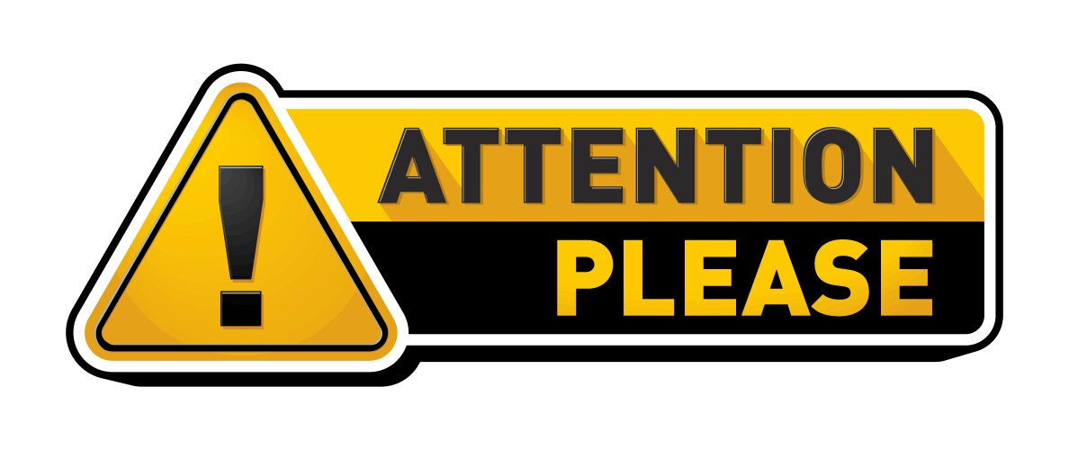 Attention Please Vector Images (over 1,700)