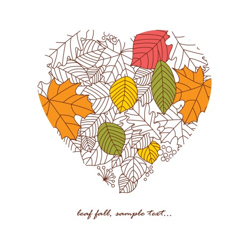 Autumn leaf fall Royalty Free Vector Image - VectorStock