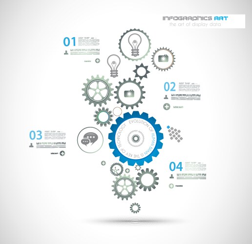 Infographic template with supply chain icons Vector Image