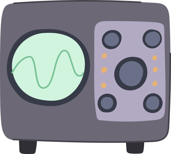 Respiratory spirometer cartoon Royalty Free Vector Image