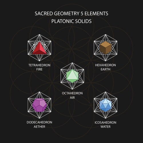 Platonic solids Royalty Free Vector Image - VectorStock