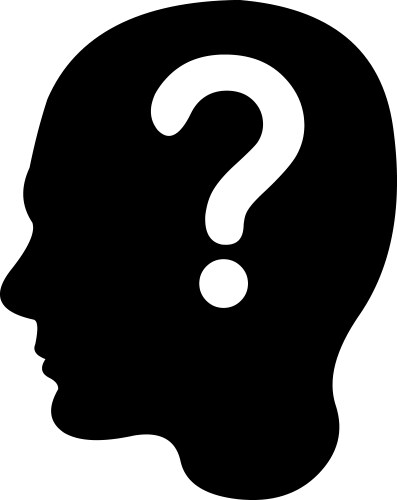 Face Mark Profile Question Silhouette Vector Images (over 1,000)