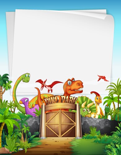 Dinosaur Border Vector Images (over 660)