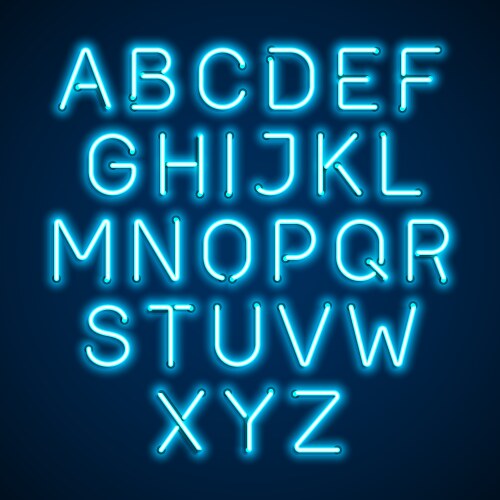 Neon Alphabet Vector Images (over 48,000)
