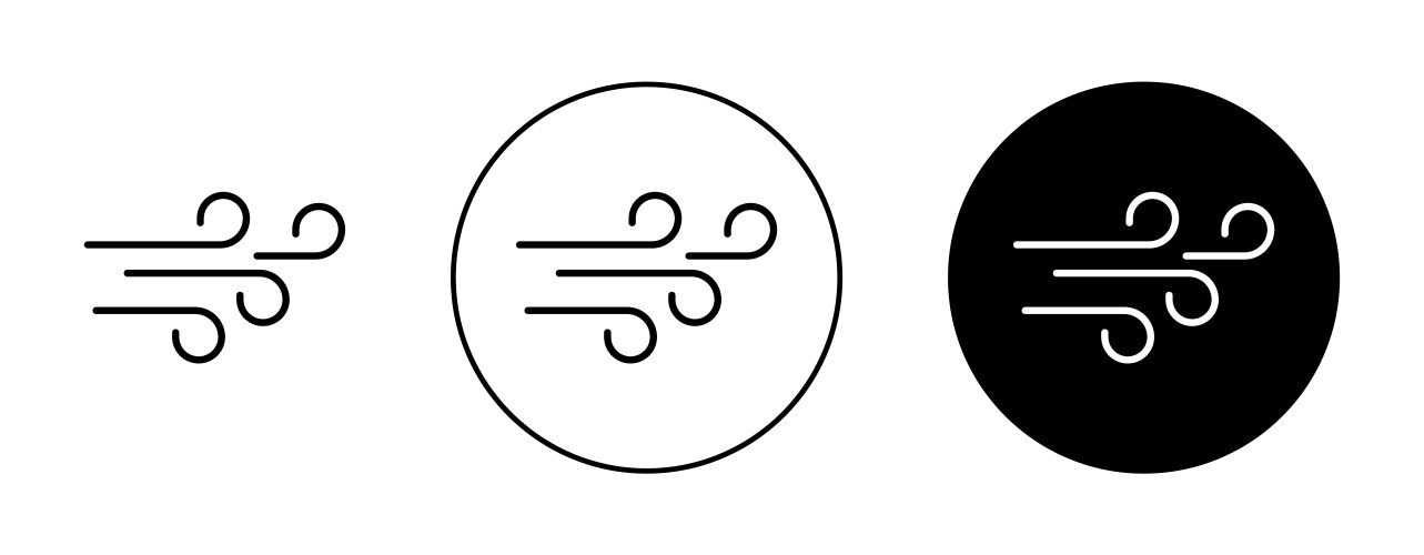 Wind icon Royalty Free Vector Image - VectorStock