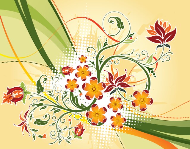 Floral background Royalty Free Vector Image - VectorStock