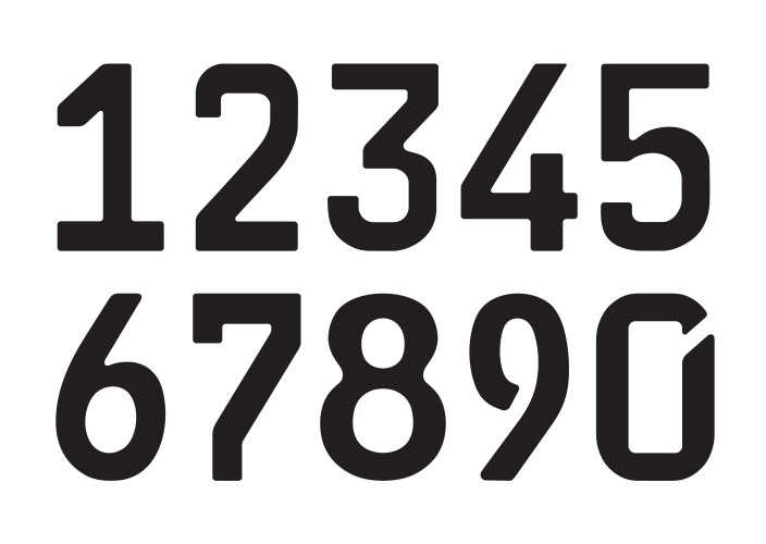 Black and White Numbers Vector Images (over 72,000)