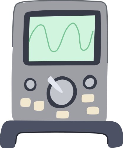 Respiratory spirometer cartoon Royalty Free Vector Image