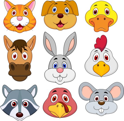 Raccoon Face Clip Art