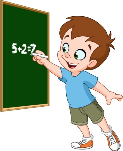 Cartoon Kid Writing Vector Images (over 24,000)