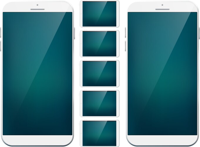 Modern design concept portable set Royalty Free Vector Image