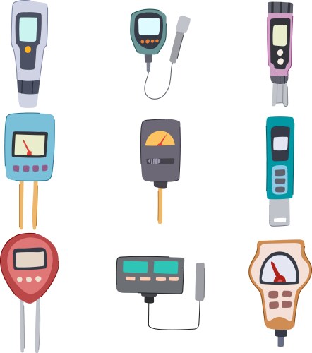 Respiratory spirometer cartoon Royalty Free Vector Image
