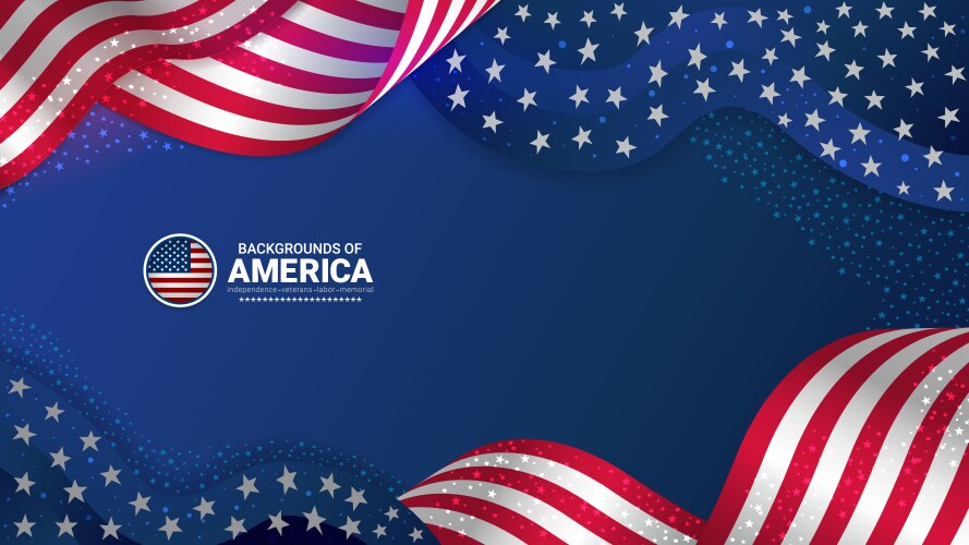 American background design Royalty Free Vector Image